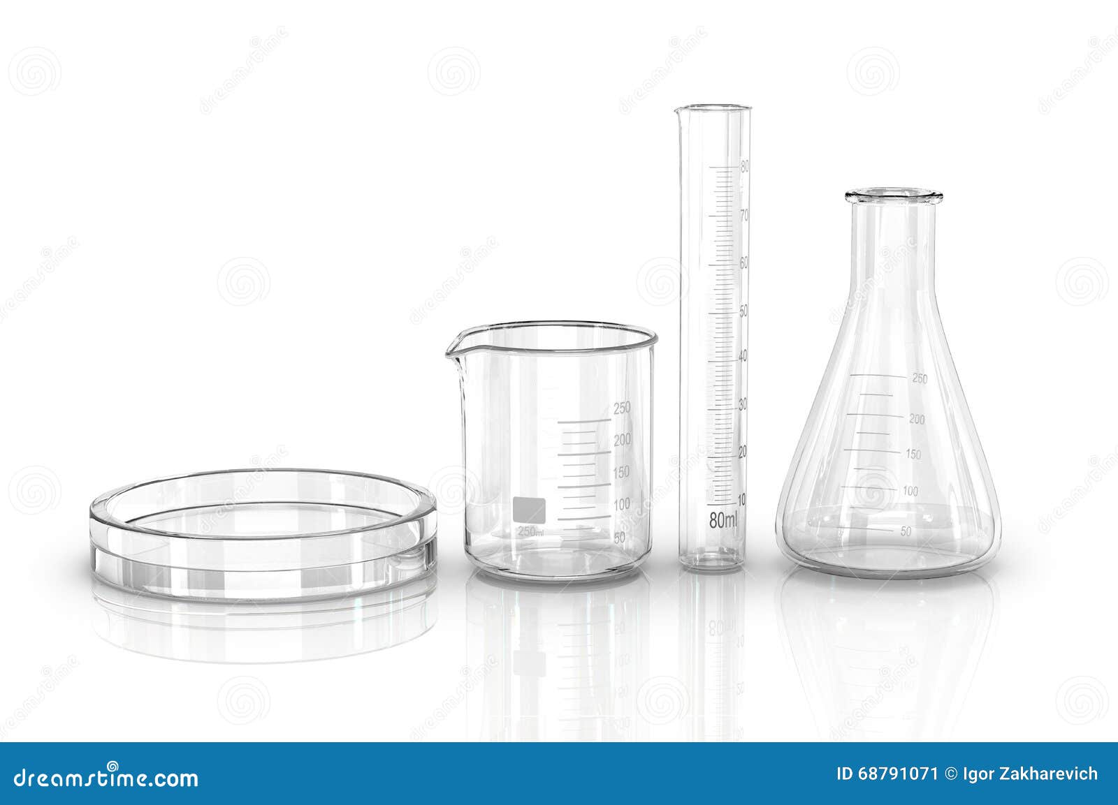 Test-tubes Isolated on White. Stock Image - Image of health, biology ...
