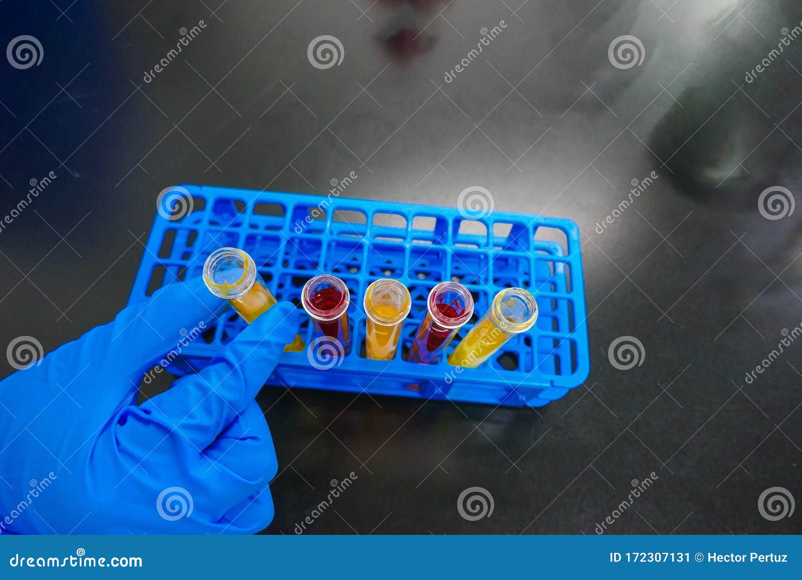 Test Tubes in a Laboratory Experiment in Chemistry Stock Image - Image ...
