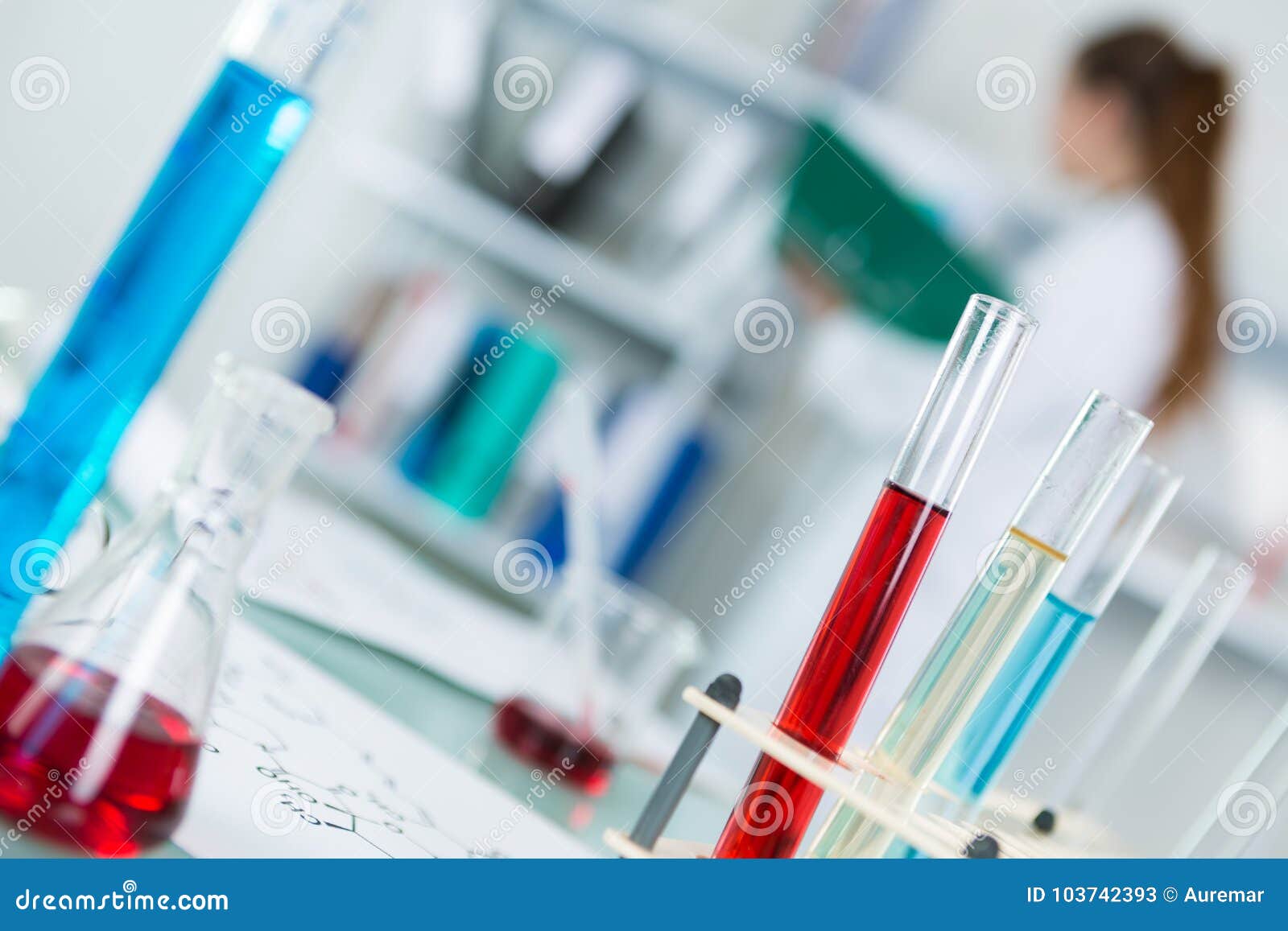 Test Tubes with Liquid Different Colours Stock Image - Image of pipette ...