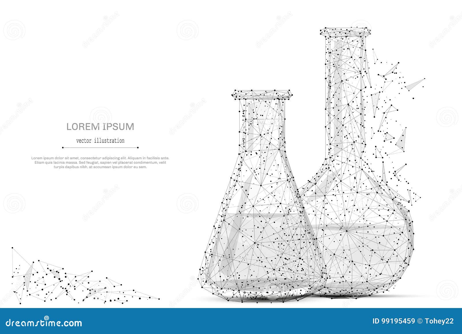 Test tubes low poly gray stock vector. Illustration of medical - 99195459