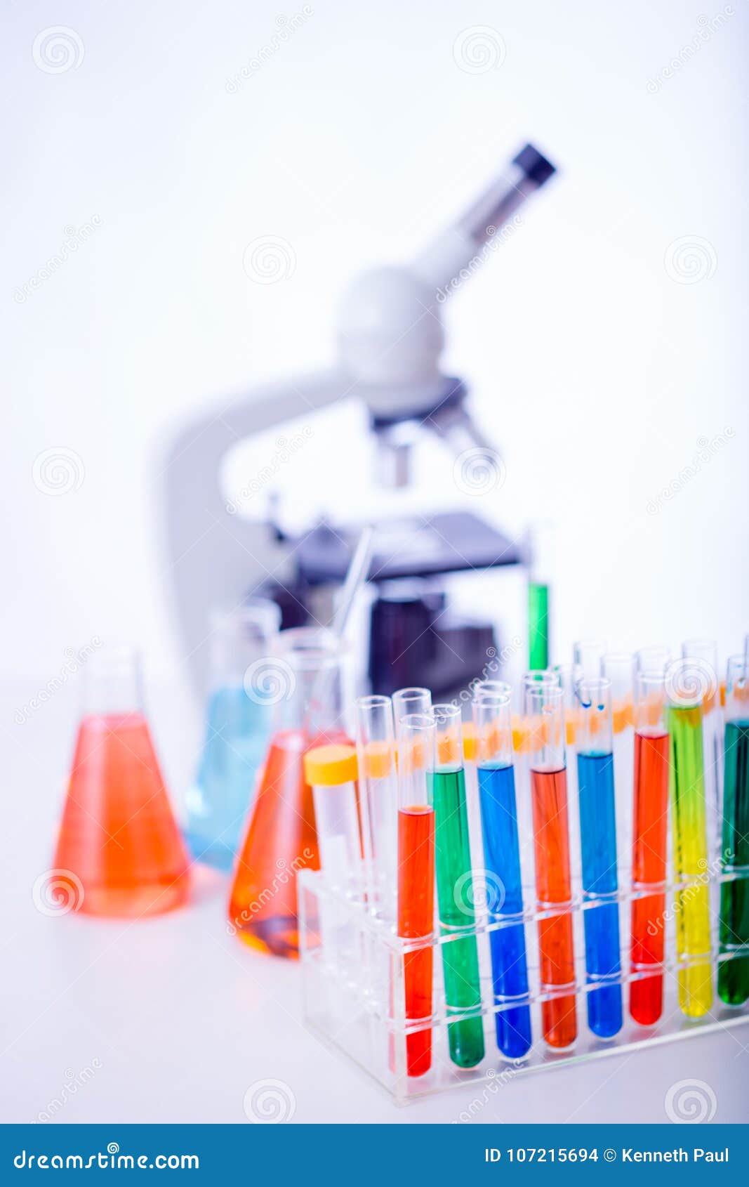 Science equipment on table stock photo. Image of biology - 107215694