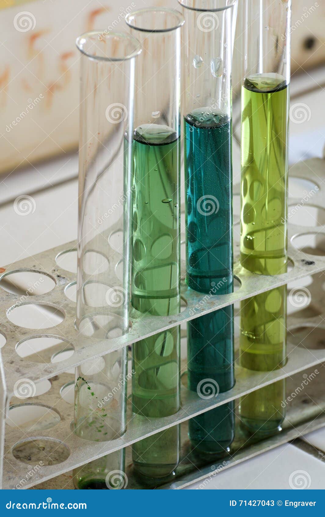 Test tubes stock image. Image of research, holder, chemical - 71427043