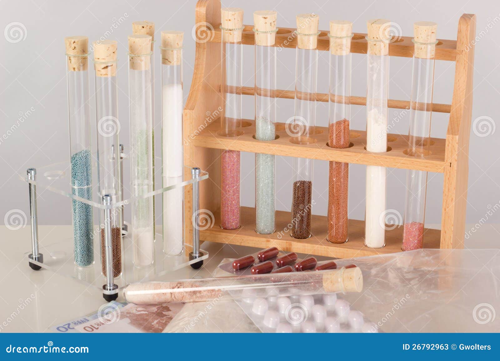 Test Tubes in a Pharmaceutical Laboratory Stock Image - Image of ...