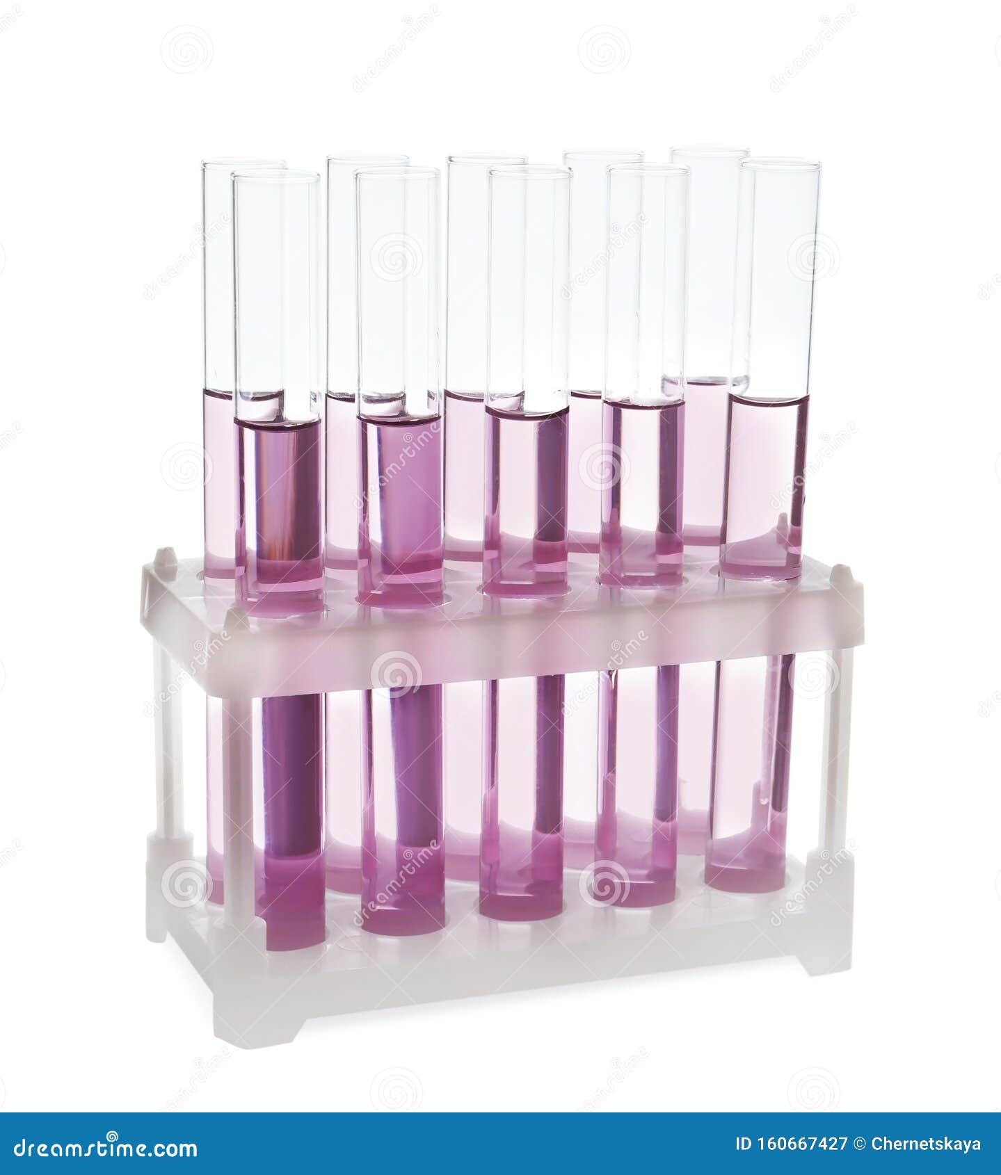 Test Tubes with Pink Liquid on Background Stock Image - Image of object ...