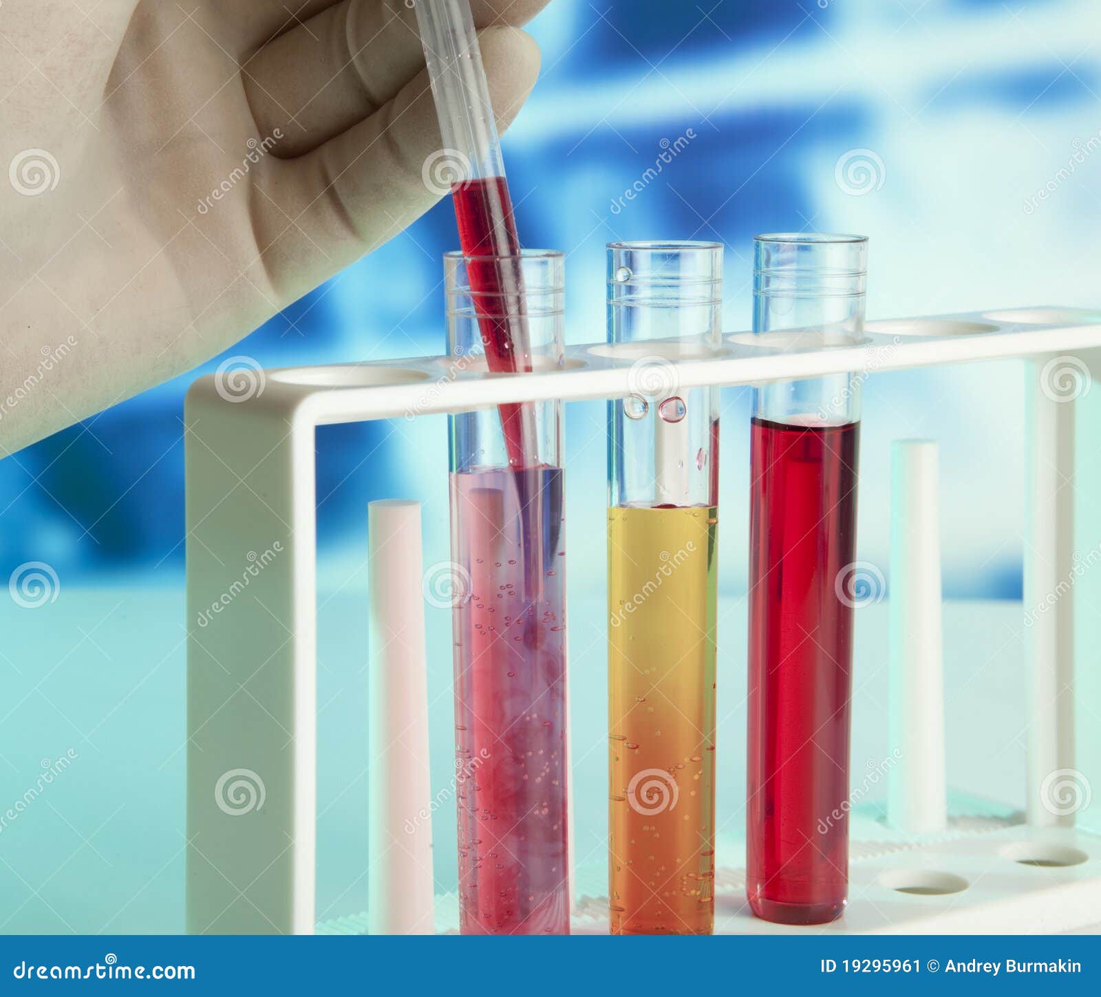 Test tubes and pipette stock image. Image of experiment - 19295961