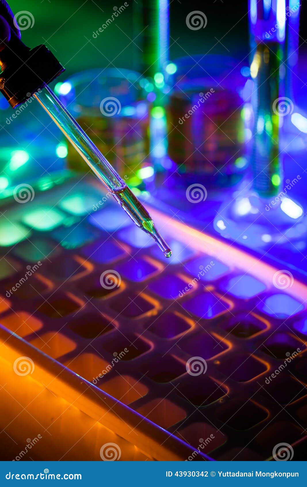 Test tubes and pipette stock photo. Image of equipment - 43930342