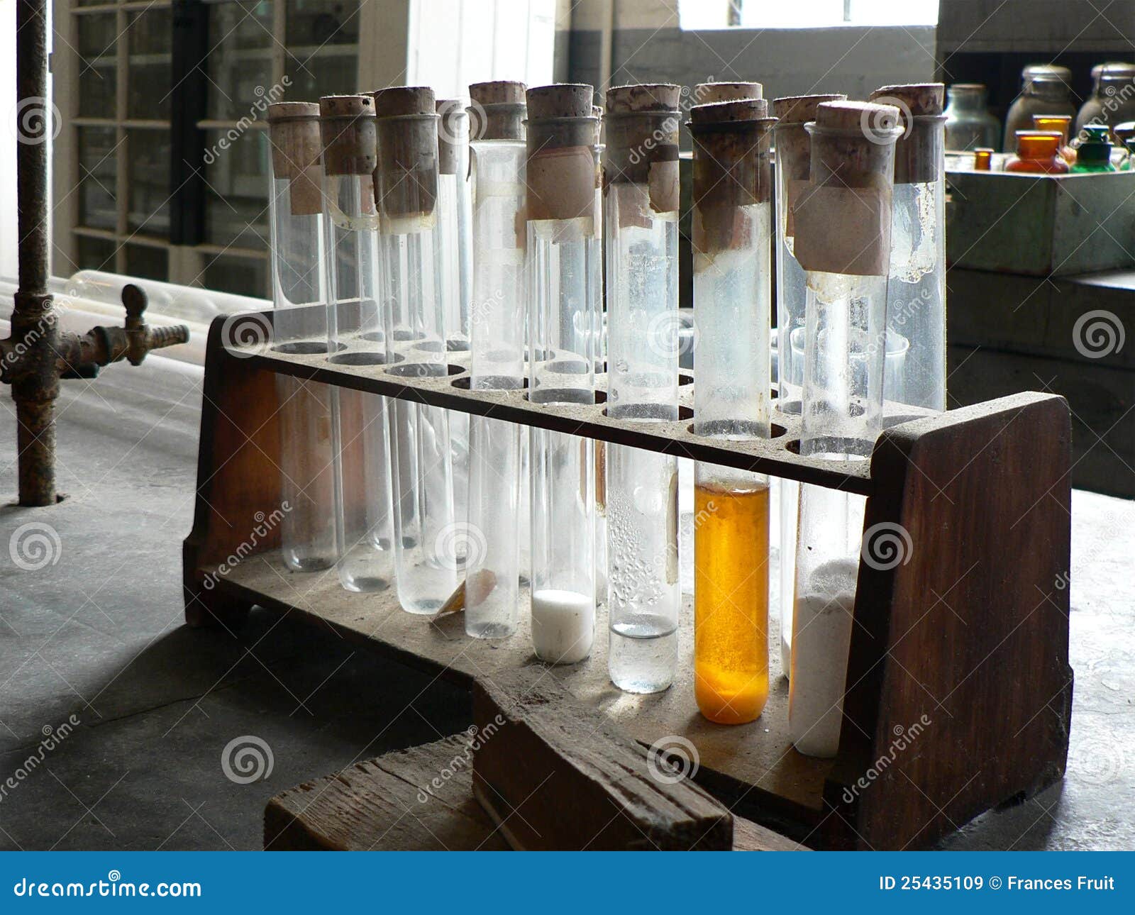 Test tubes in a rack stock image. Image of horizontal - 25435109