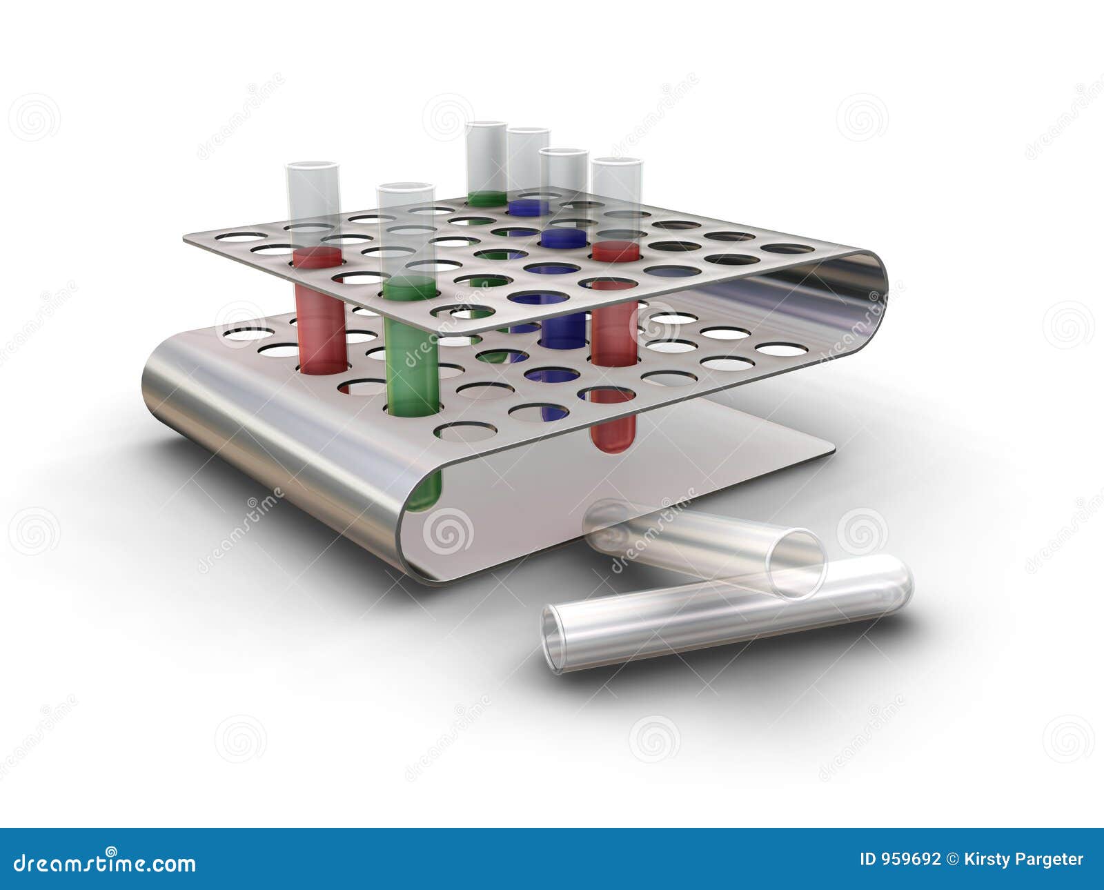 Test tubes in a rack stock illustration. Illustration of experimental ...