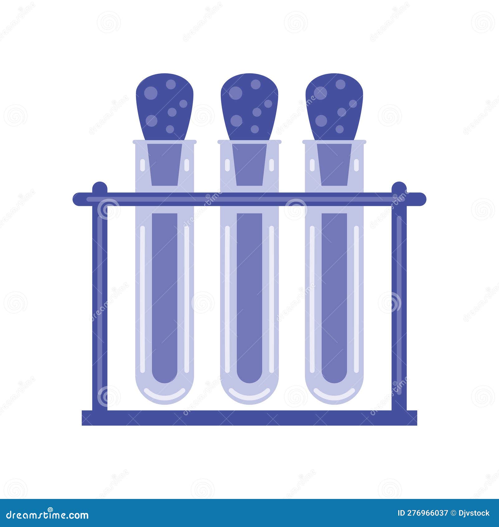 Test Tubes in Rack Laboratory Stock Illustration - Illustration of ...