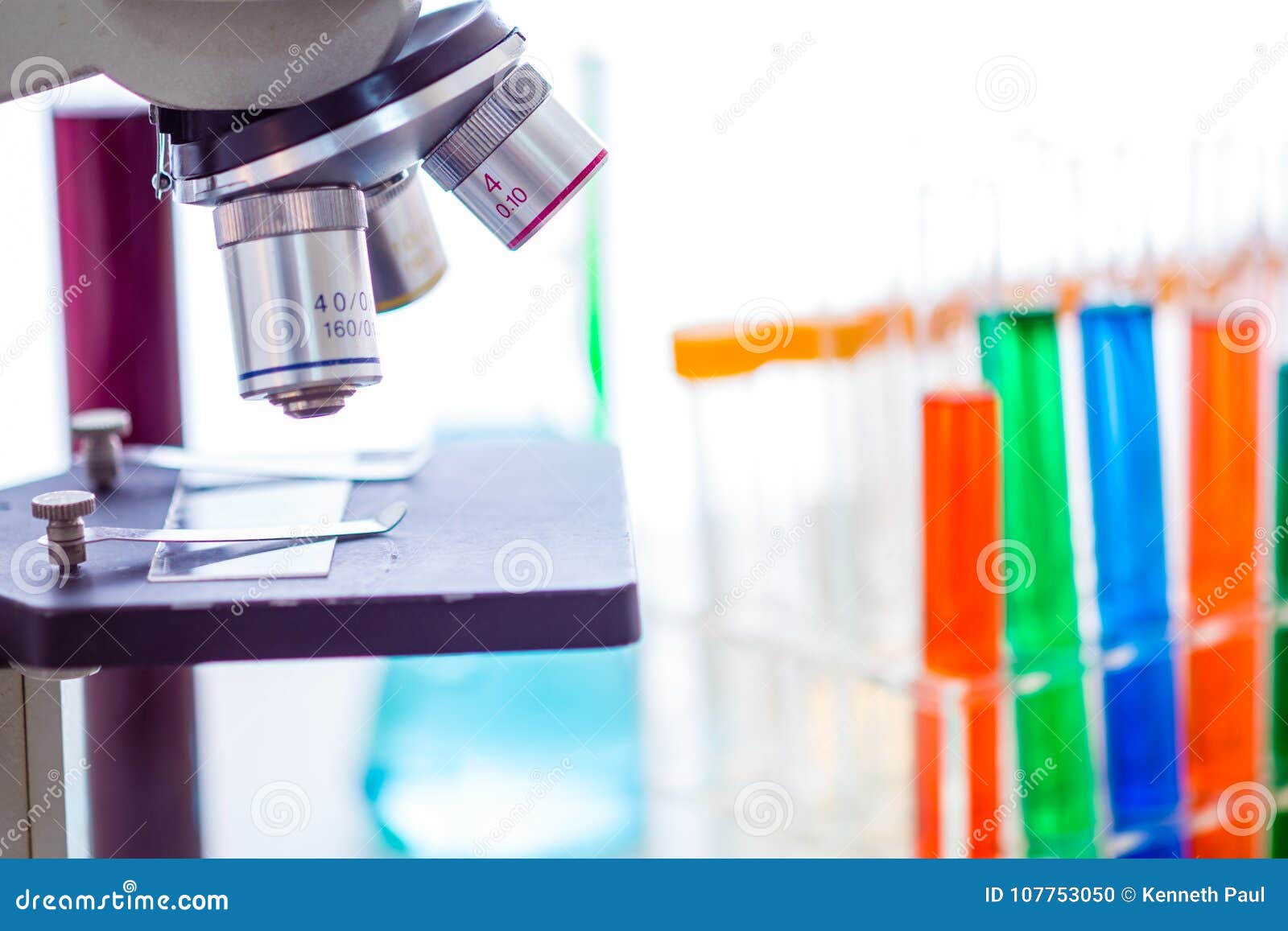 Science equipment in class stock photo. Image of test - 107753050