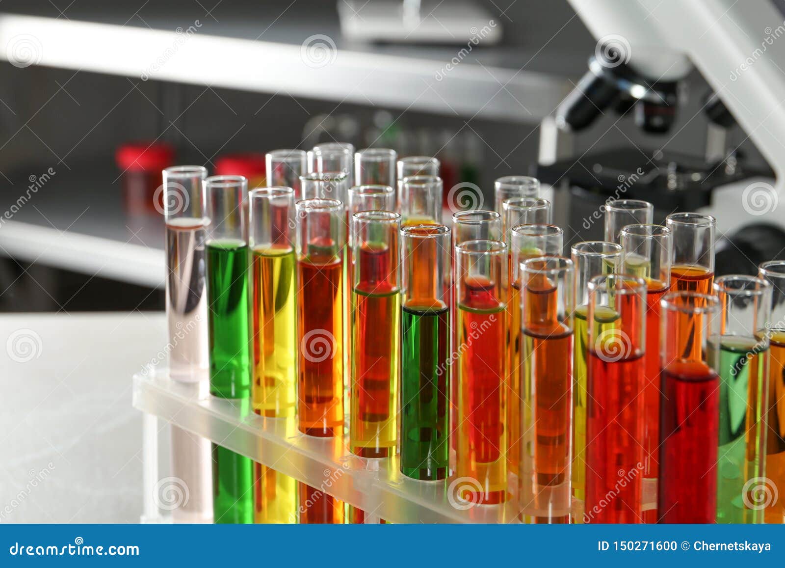 Test Tubes with Samples in Chemistry Laboratory Stock Photo - Image of ...
