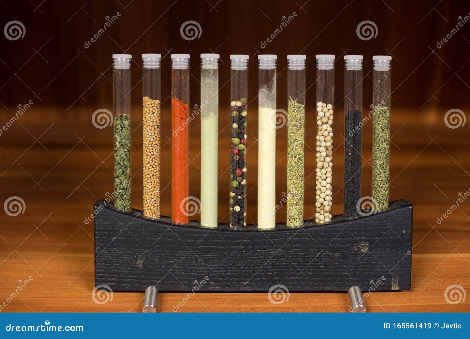 Test Tubes with Spices on Table Stock Image - Image of experiment ...