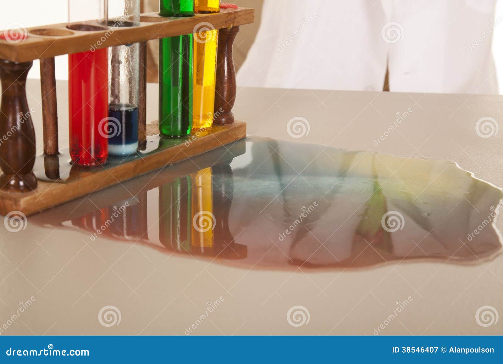 Test tubes spilled stock image. Image of researching - 38546407