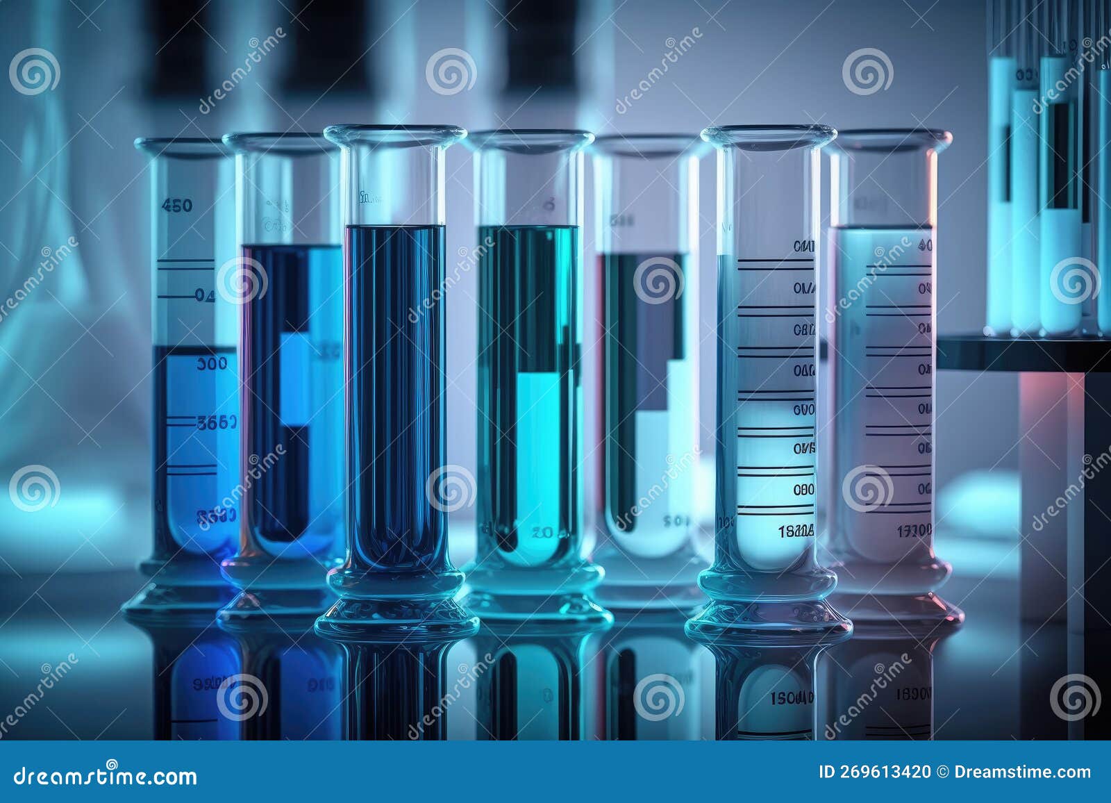 Test Tubes are on a Table in the Laboratory Stock Photo - Image of ...
