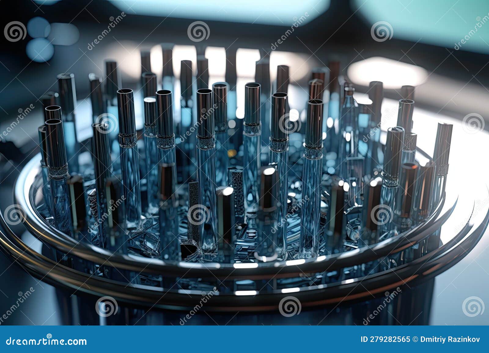 Test Tubes on the Table in Medical Laboratory. Generative AI Stock ...