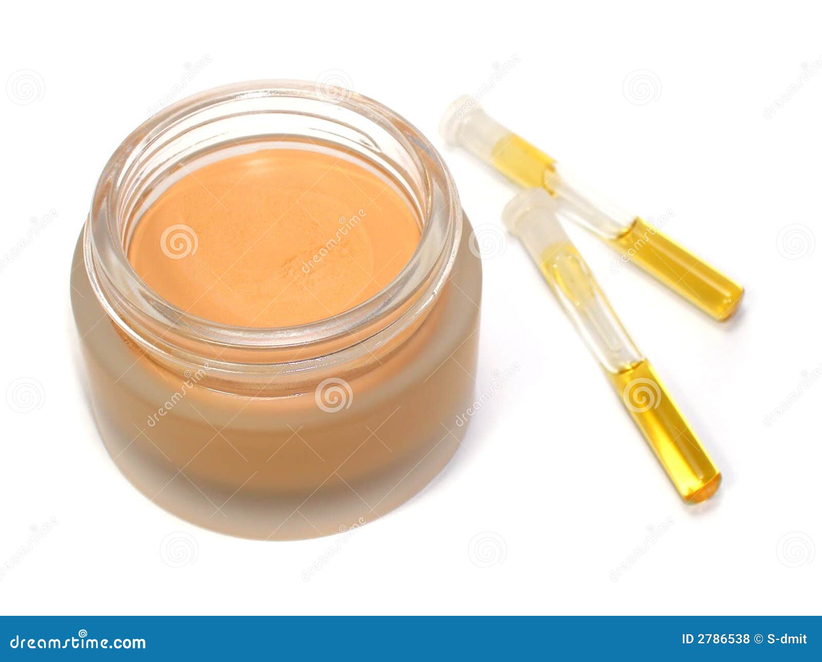 Test-tubes and tonal cream stock photo. Image of cosmetic - 2786538