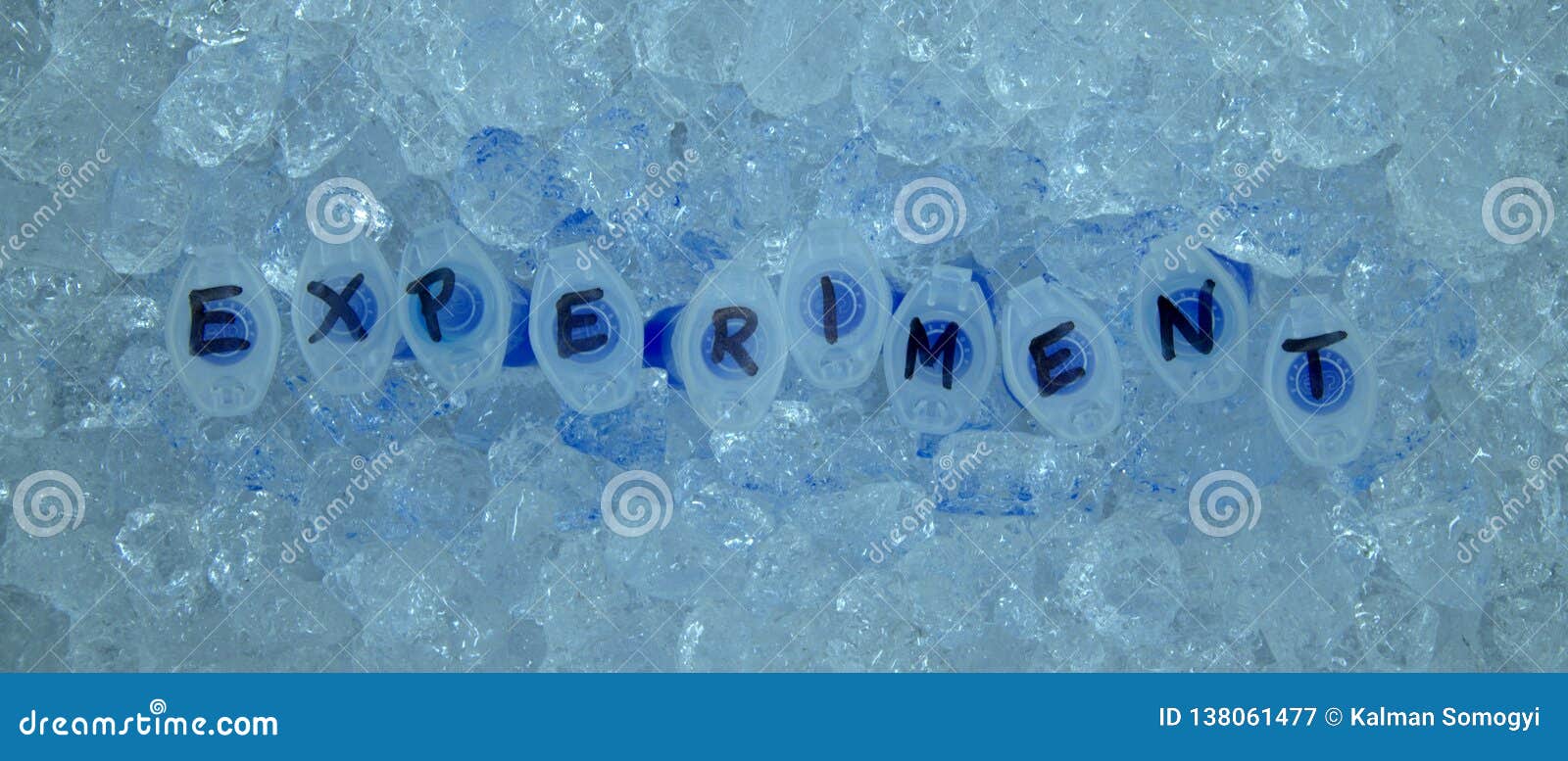 Experimental Test Tubes on Ice Stock Image - Image of experiment ...