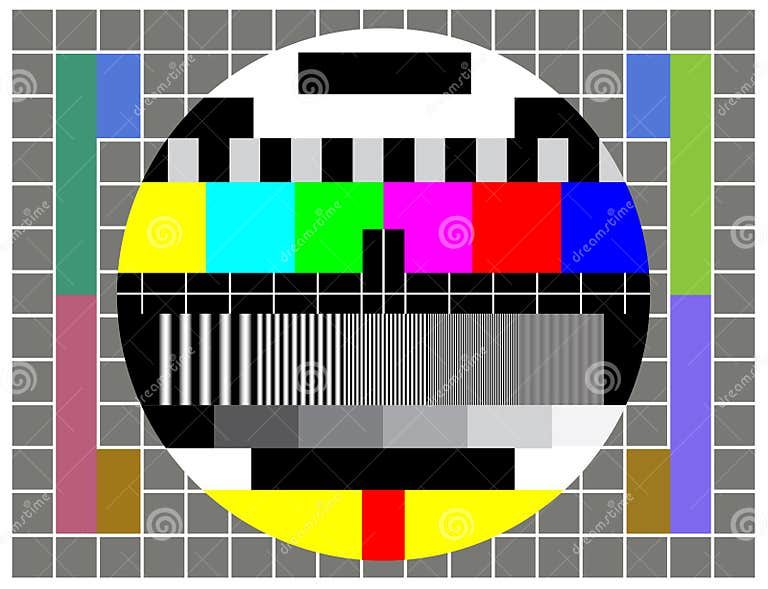 Test TV Screen stock vector. Illustration of media, antenna - 9015949