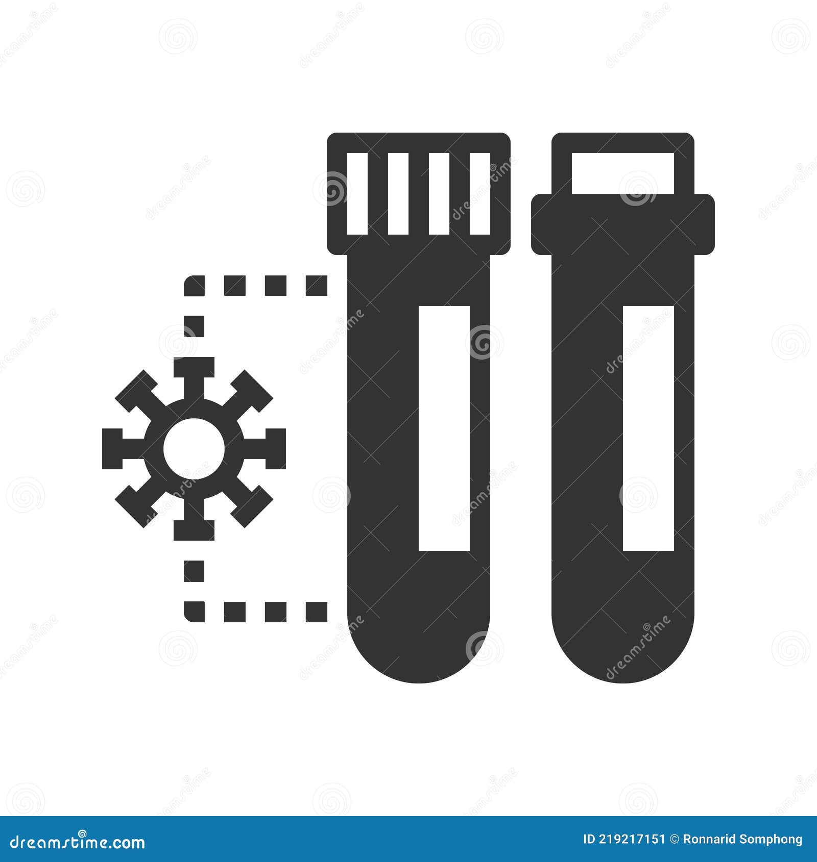 Test Vaccine Icon Vector Illustration Stock Vector - Illustration of ...