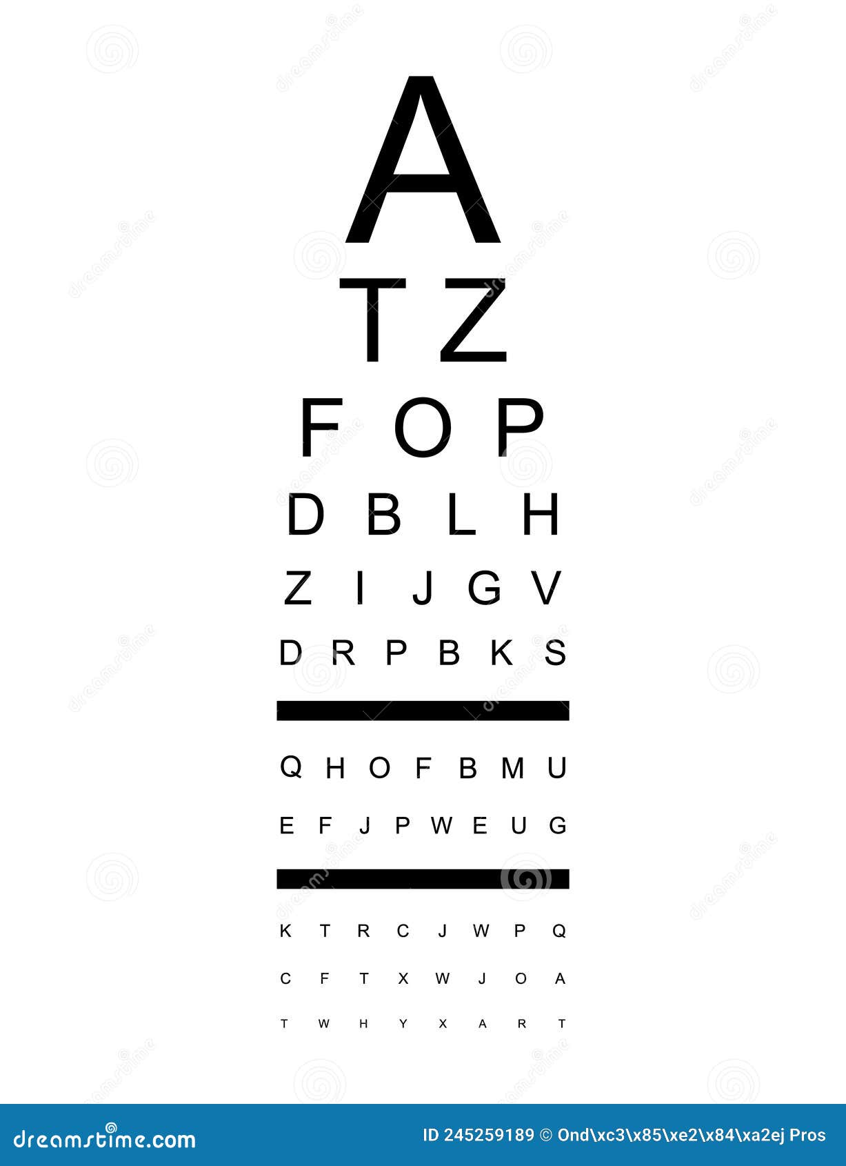 Test Visual Measure Icon, Optical Chart Letter Symbol, Optometrist ...