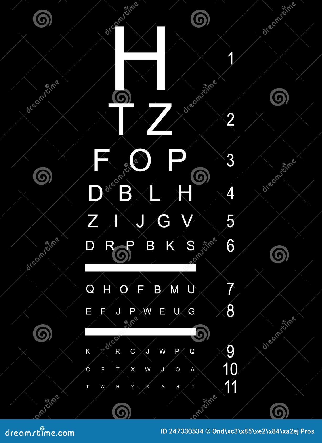 Test Visual Measure Icon, Optical Chart Letter Symbol, Optometrist ...