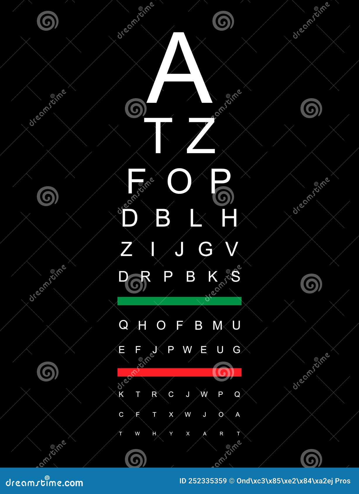 Test Visual Measure Icon, Optical Chart Letter Symbol, Optometrist ...