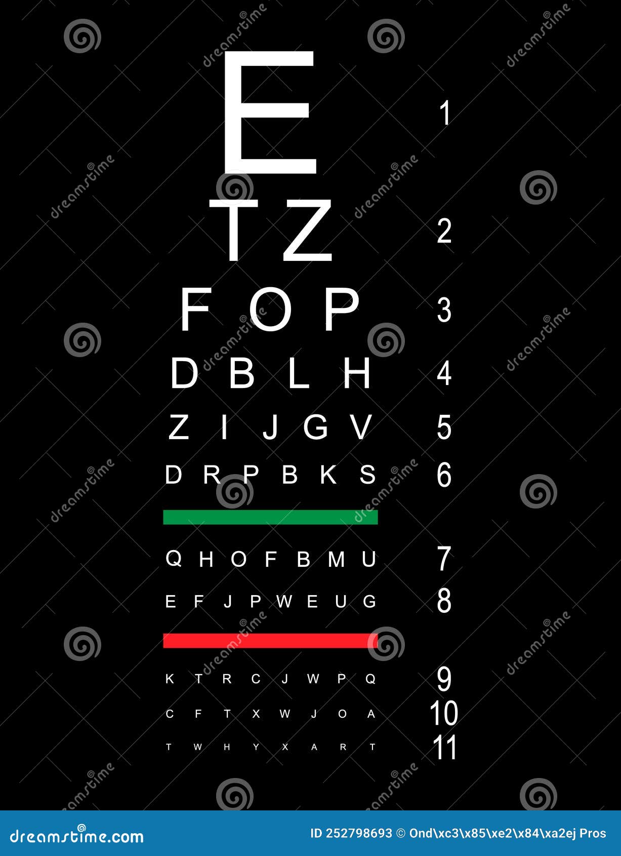 Test Visual Measure Icon, Optical Chart Letter Symbol, Optometrist ...