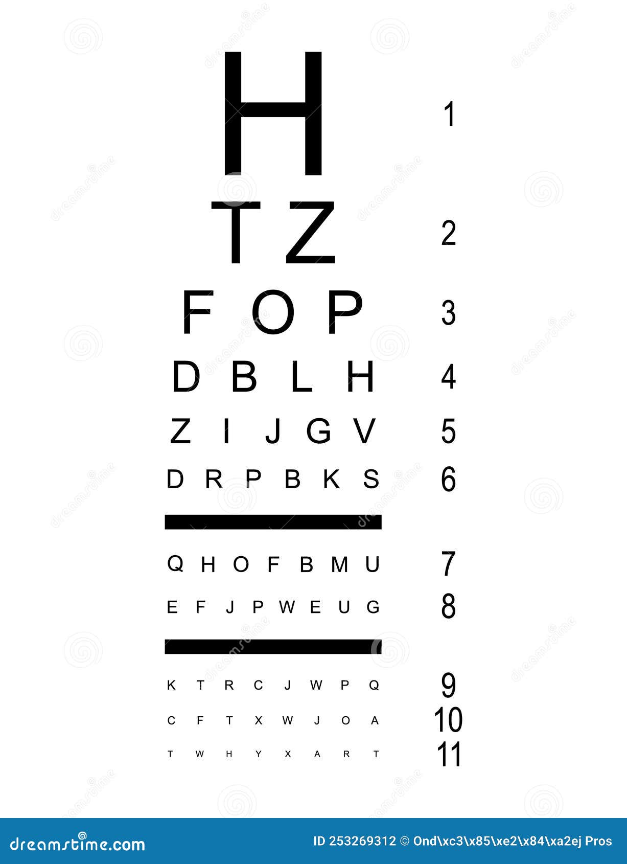 Test Visual Measure Icon, Optical Chart Letter Symbol, Optometrist ...