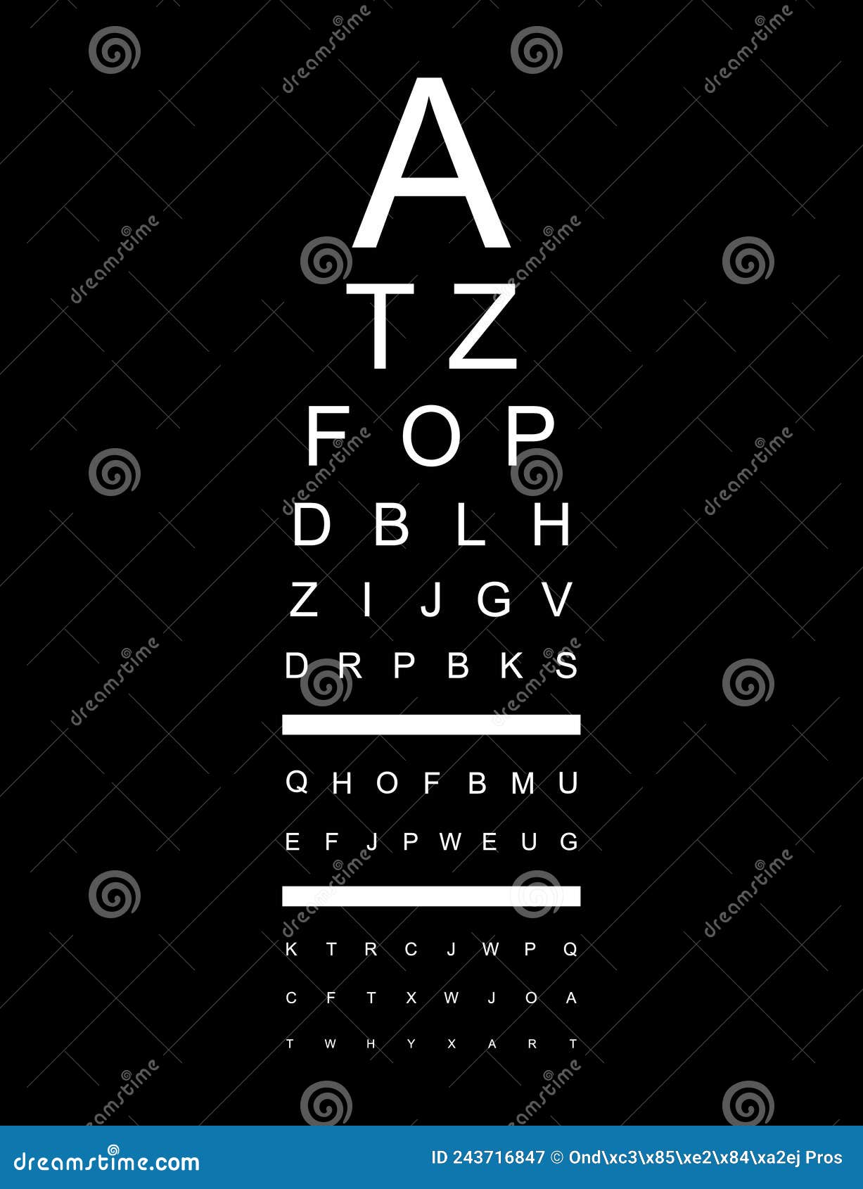 Test Visual Measure Icon, Optical Chart Letter Symbol, Optometrist ...