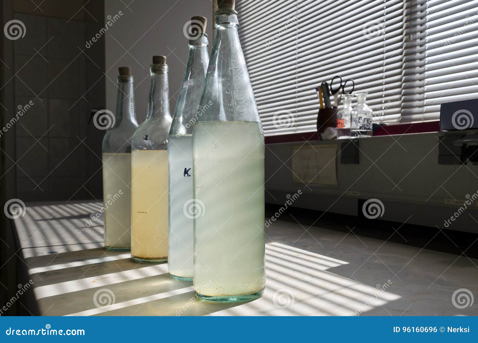 Test Water Samples in the Laboratory Stock Photo - Image of bottle ...