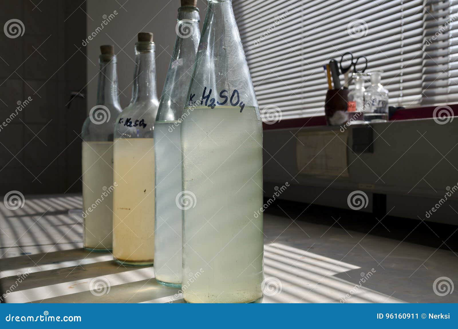 Test Water Samples in the Laboratory Stock Image - Image of bottle ...