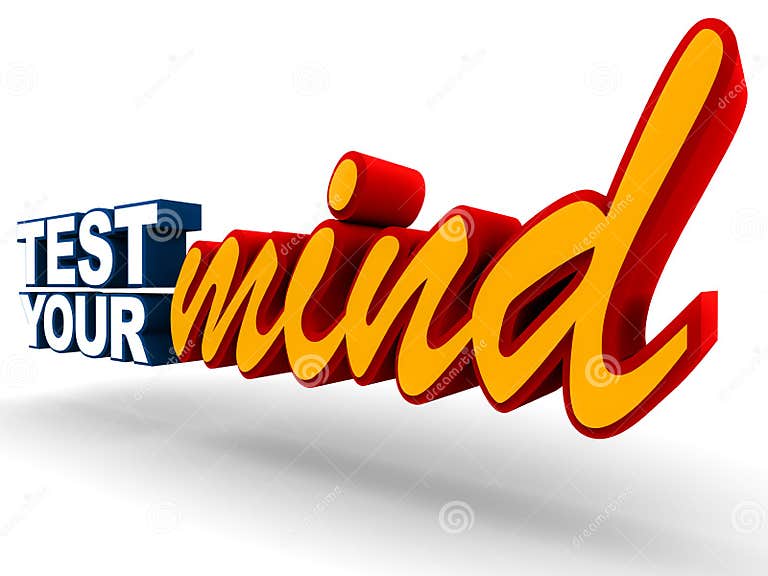 Test your mind stock illustration. Illustration of challenge - 43239714