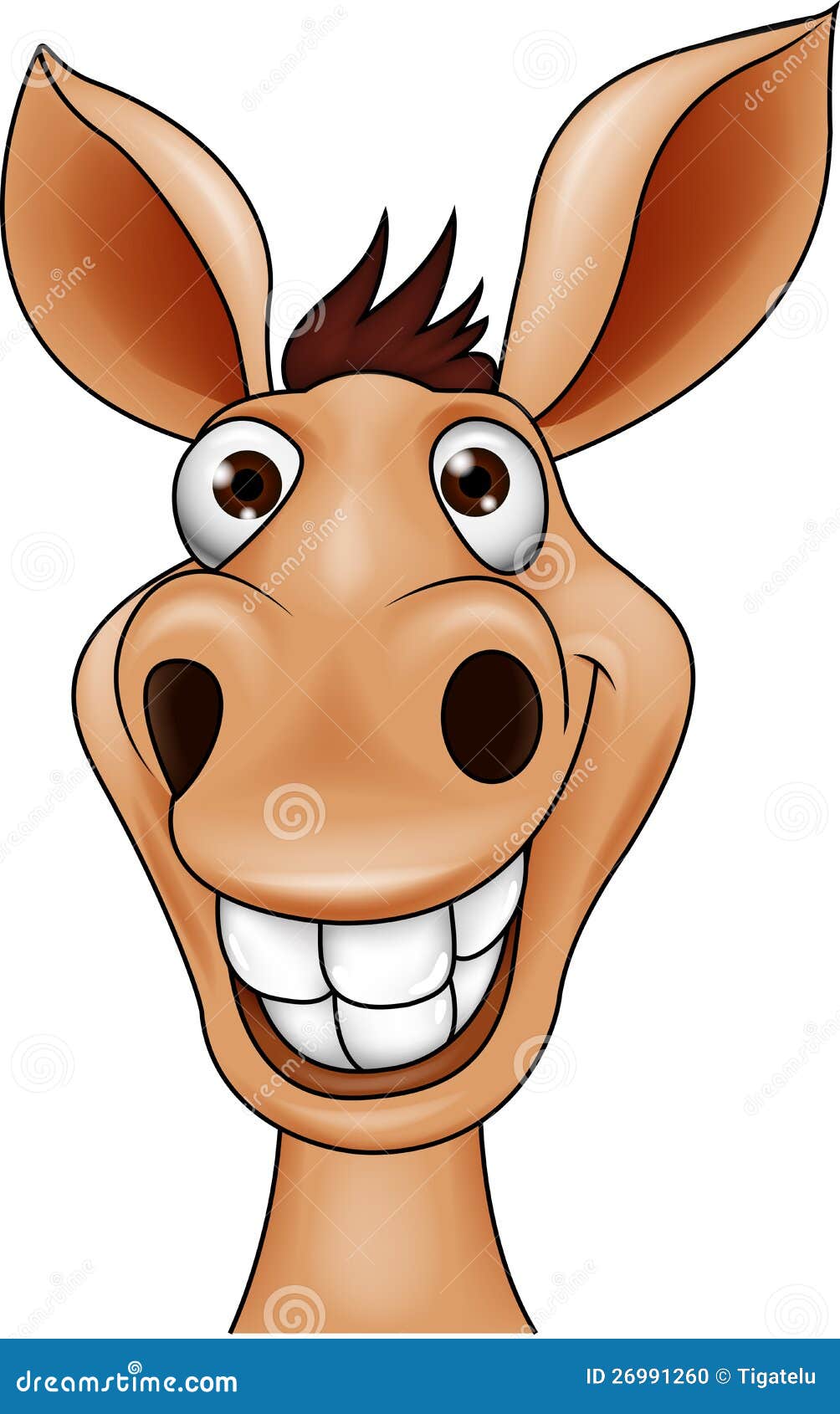 Testa dell'asino illustrazione vettoriale. Illustrazione di podere ...