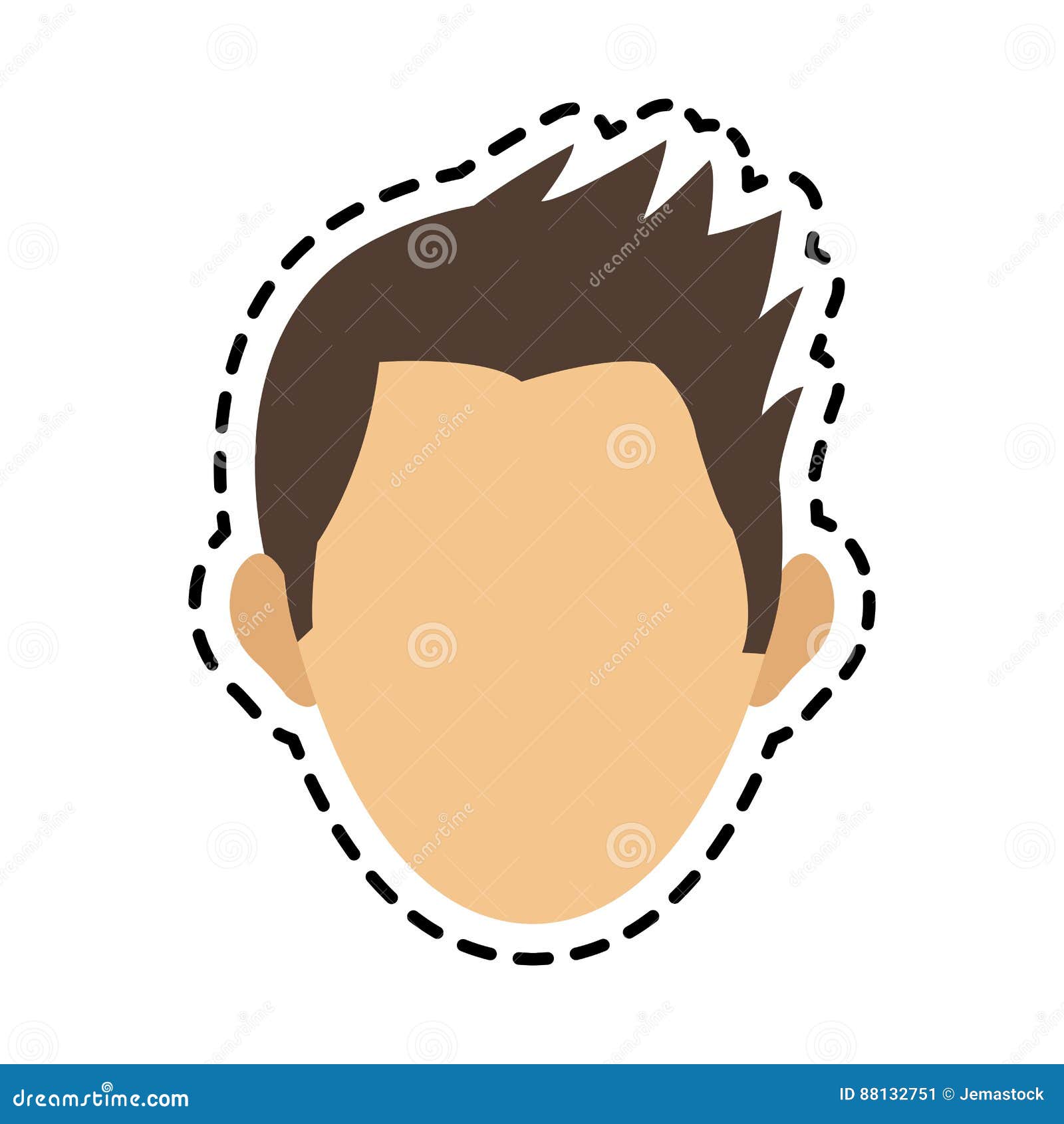 Testa Dell'immagine Dell'icona Dell'uomo Illustrazione di Stock ...