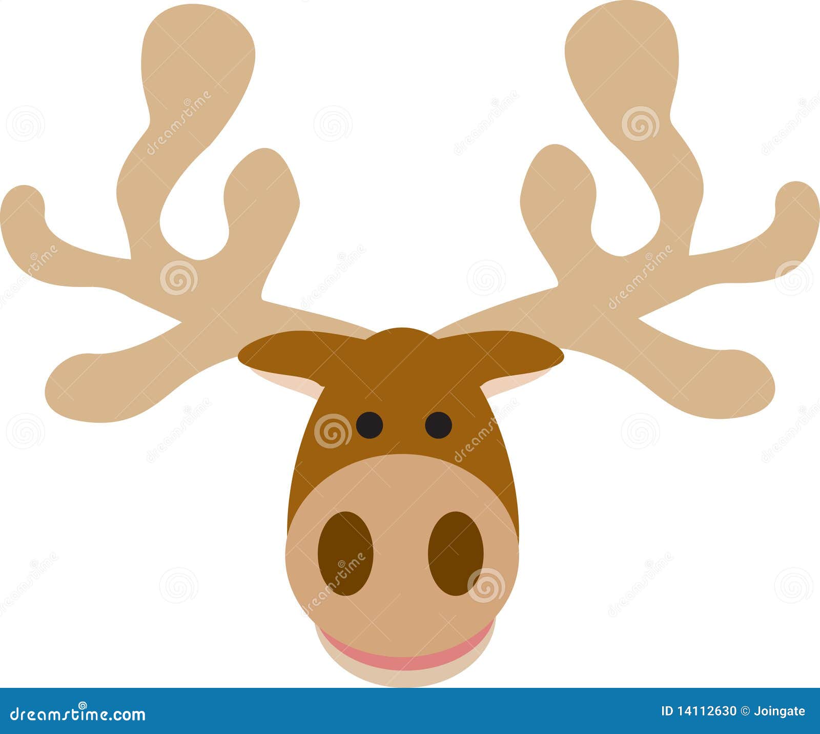 Testa delle alci illustrazione vettoriale. Illustrazione di vettore ...