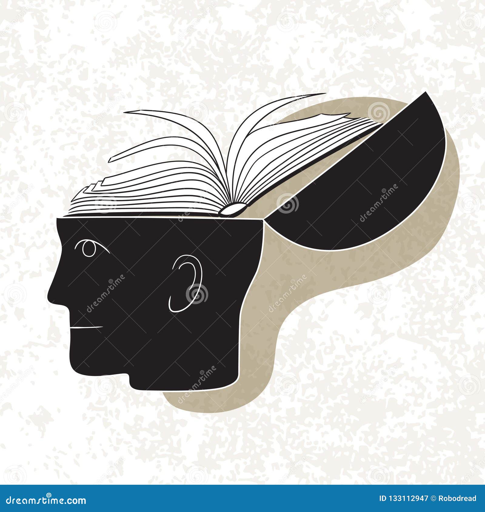 Symbolic Drawing of Head and Knowledge with Culture Stock Vector ...