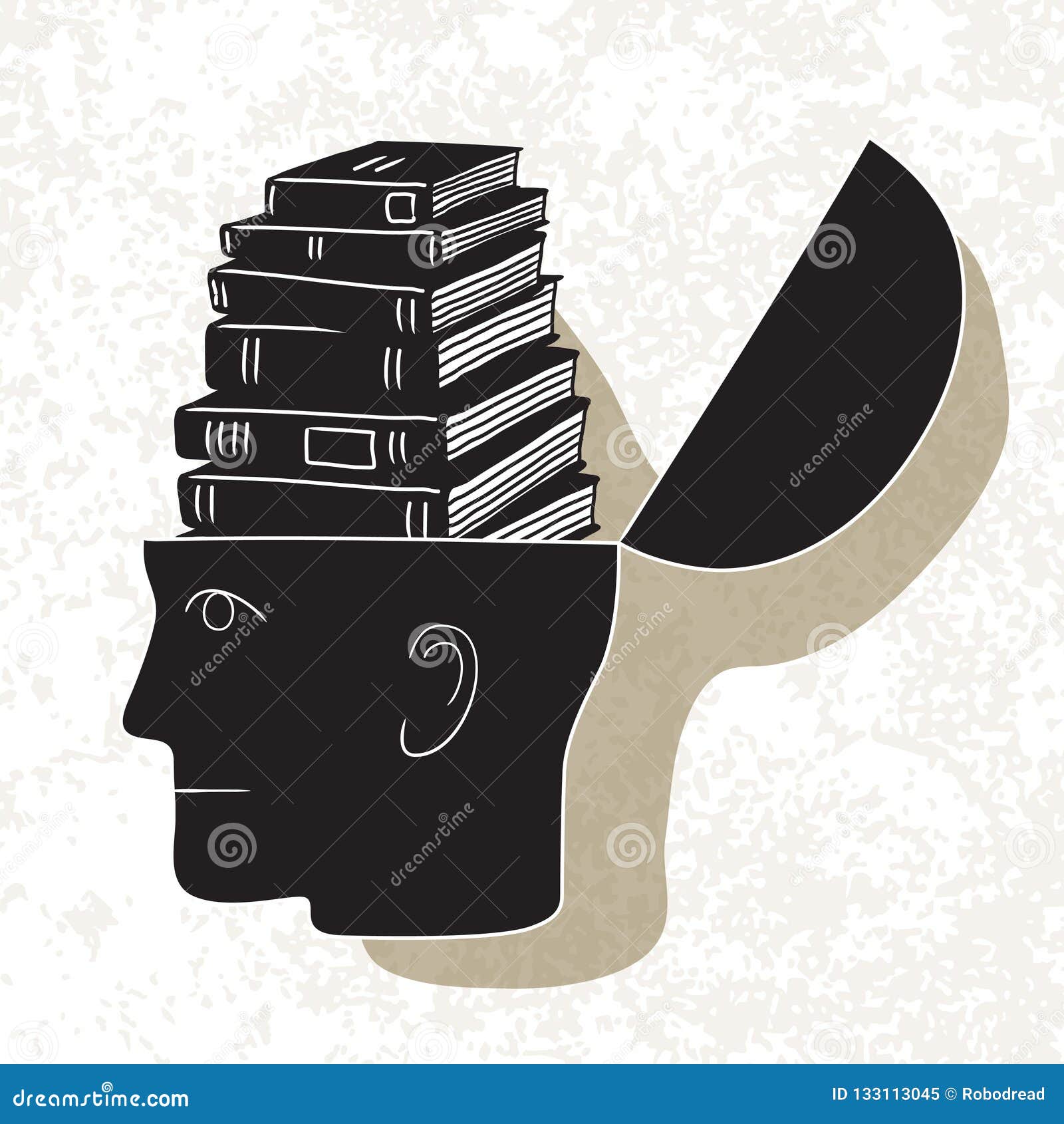 Symbolic Drawing of Head and Knowledge with Culture Stock Vector ...