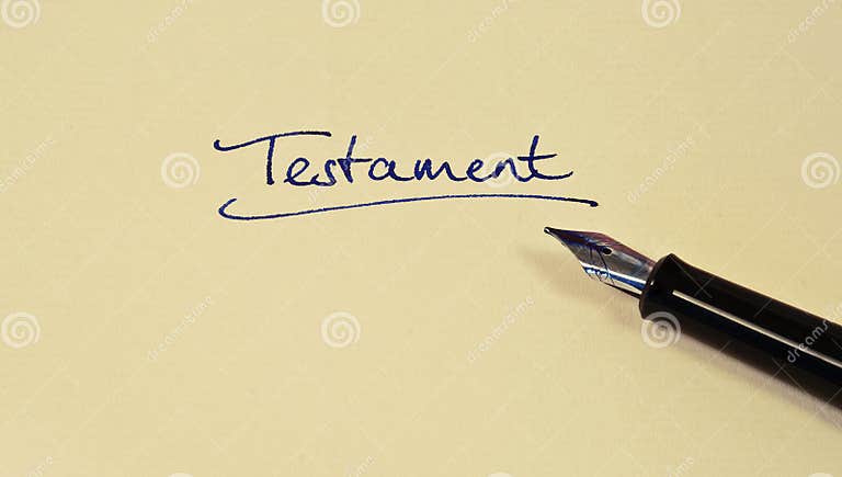 Testament stock image. Image of funeral, regulated, estate - 9664517