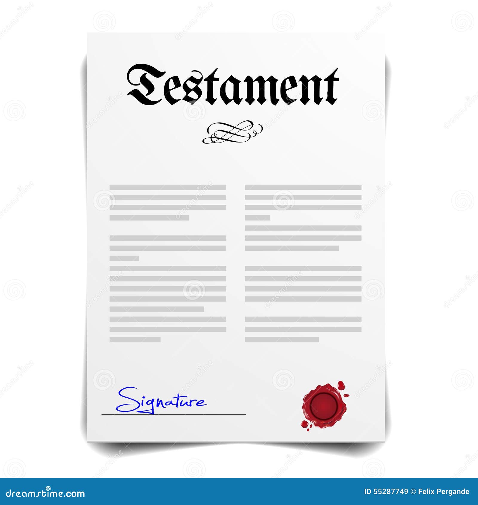 Testament_01 stock illustration. Illustration of lawyer - 55287749