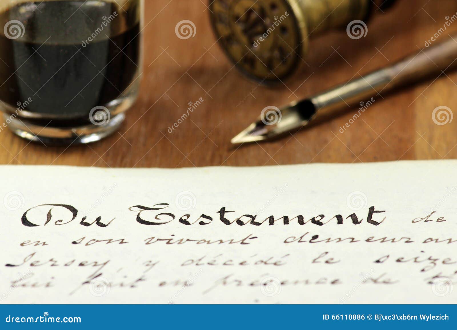 Testament stock photo. Image of authenticity, certifiable - 66110886