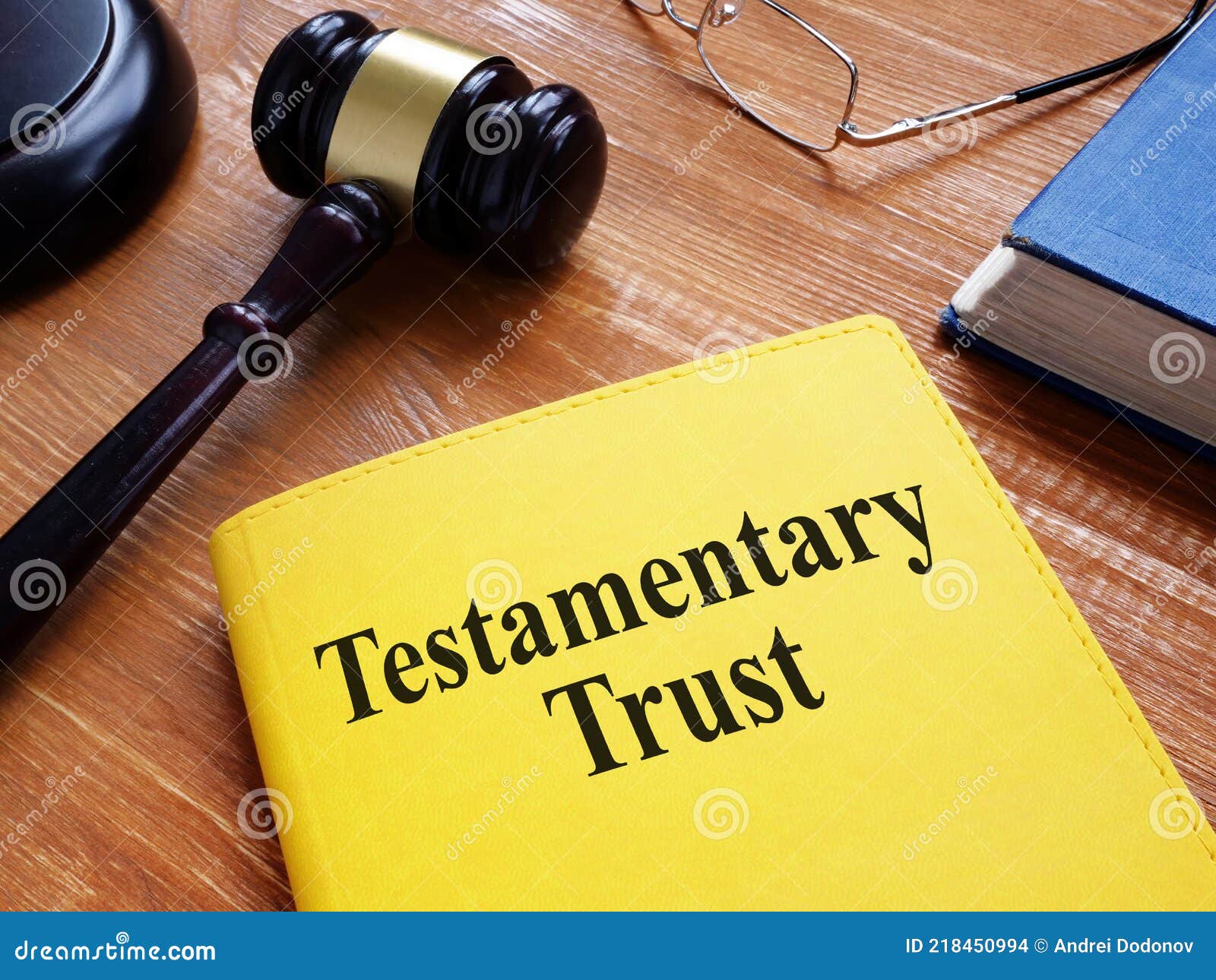 Testamentary Trust is Shown on the Photo Using the Text Stock Photo ...