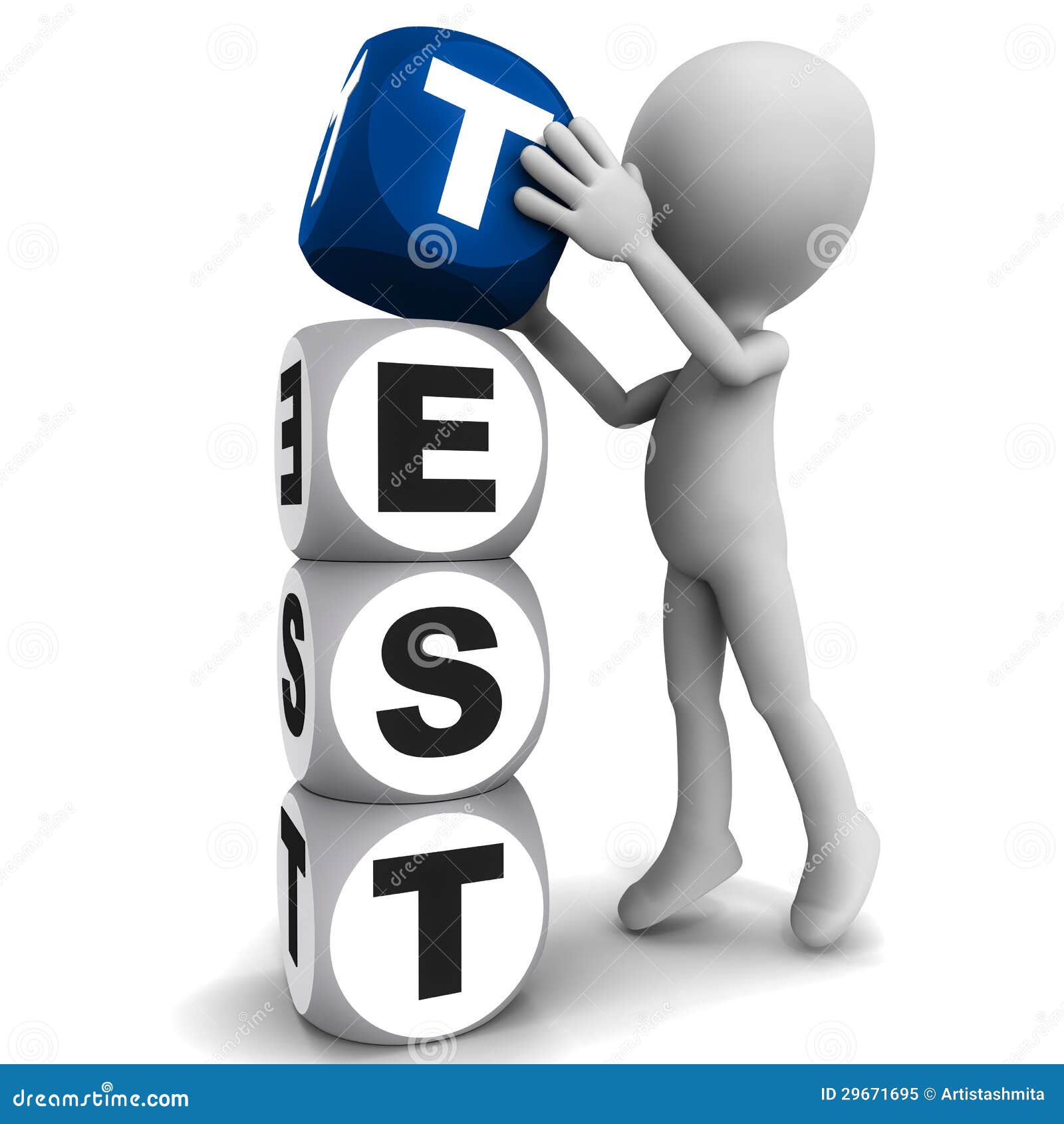 Teste ilustração stock. Ilustração de palavra, junto - 29671695