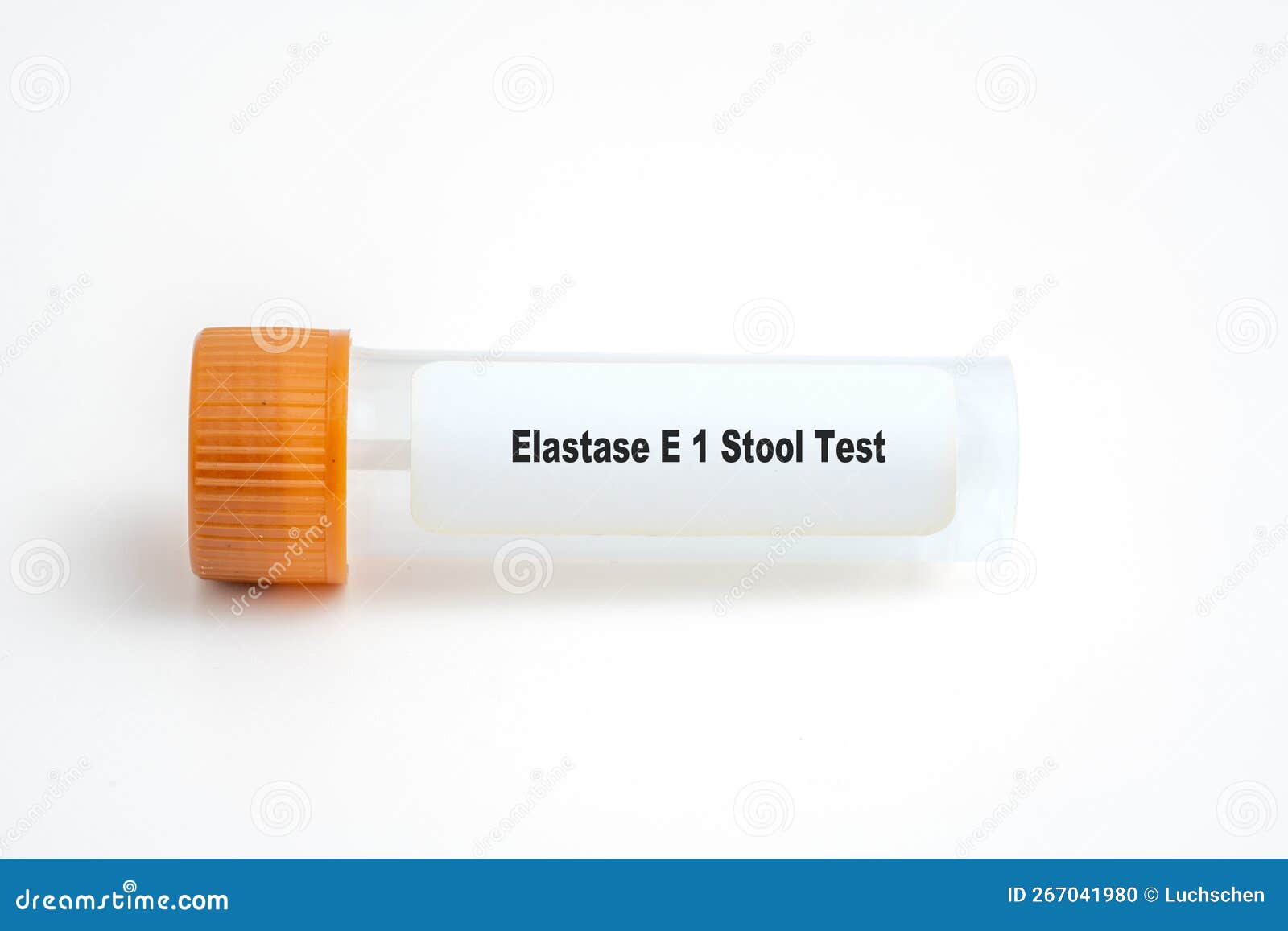 Teste das fezes elastase 1 foto de stock. Imagem de frasco - 267041980