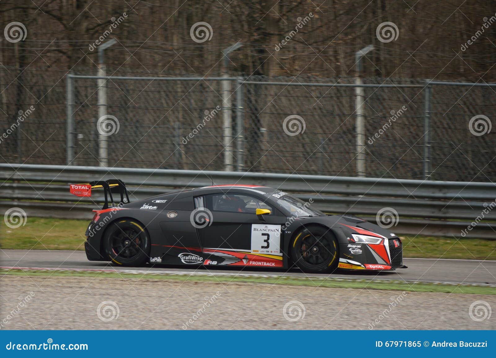 Teste De Audi R8 LMS GT3 2016 Em Monza Imagem Editorial - Imagem de ...