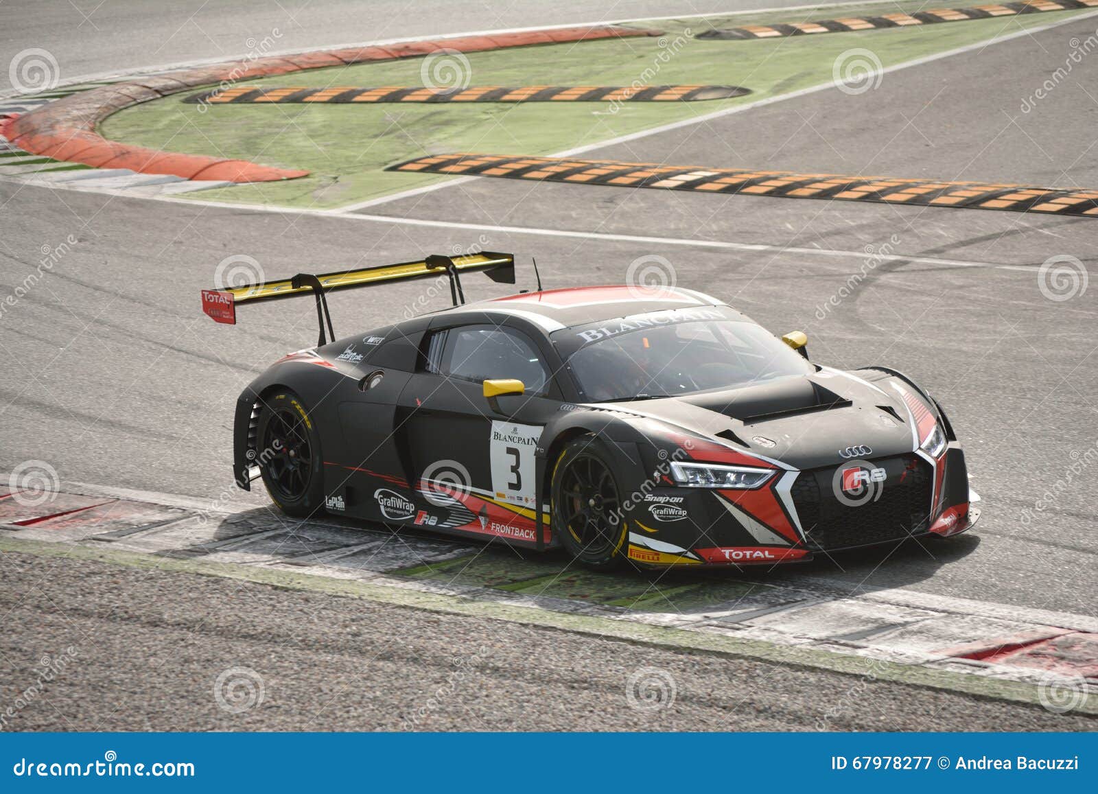 Teste De Audi R8 LMS GT3 2016 Em Monza Fotografia Editorial - Imagem de ...