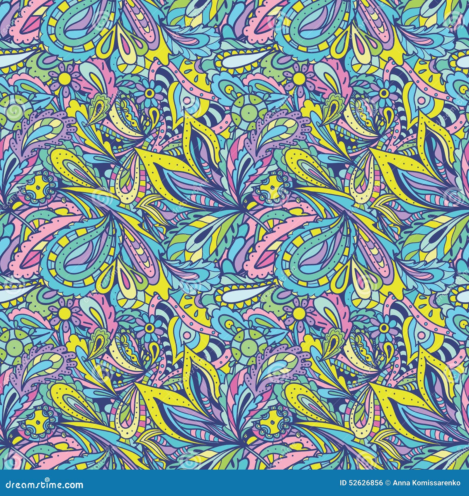 Teste Padrão Indiano Da Cor Dos Doces Ilustração do Vetor - Ilustração ...