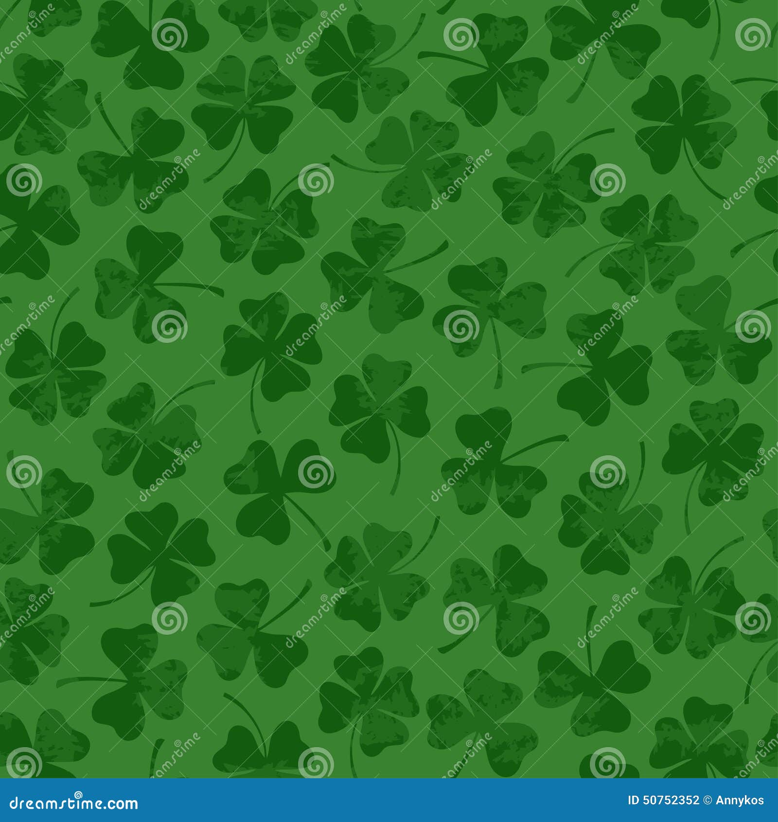 Teste Padrão Sem Emenda Do Dia De St Patrick Com Trevo Ilustração do ...