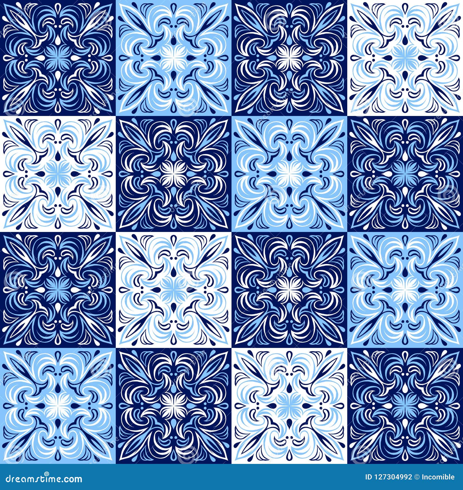 Teste Padrão Italiano Do Azulejo Ornamento Popular étnico Ilustração Do