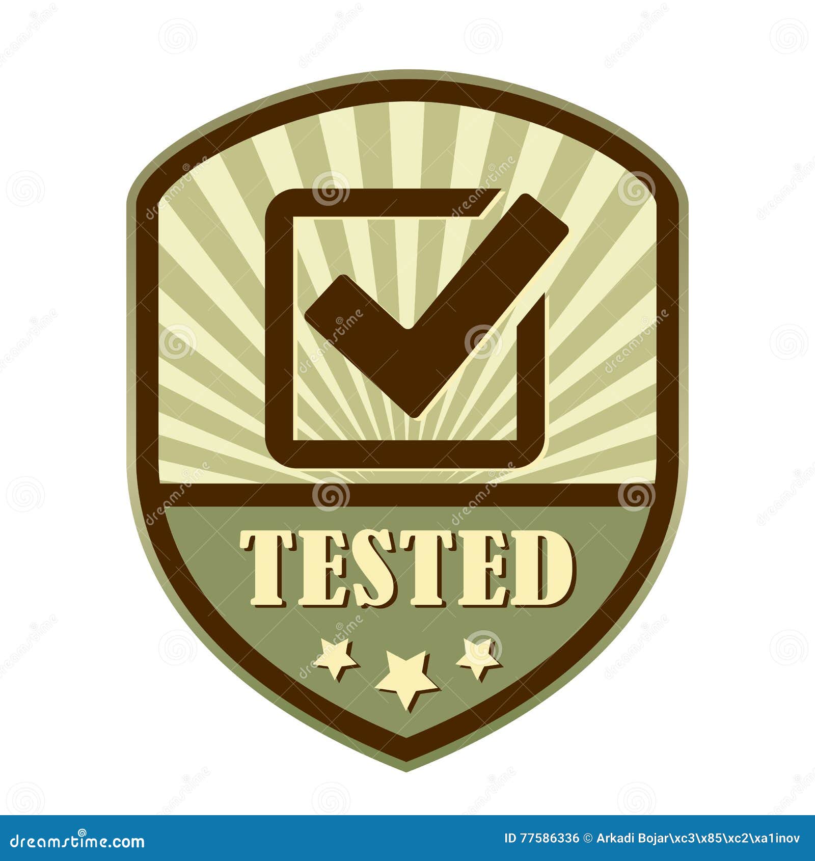 Tick Tested Shows Pass Approved And Tests Stock Image | CartoonDealer ...