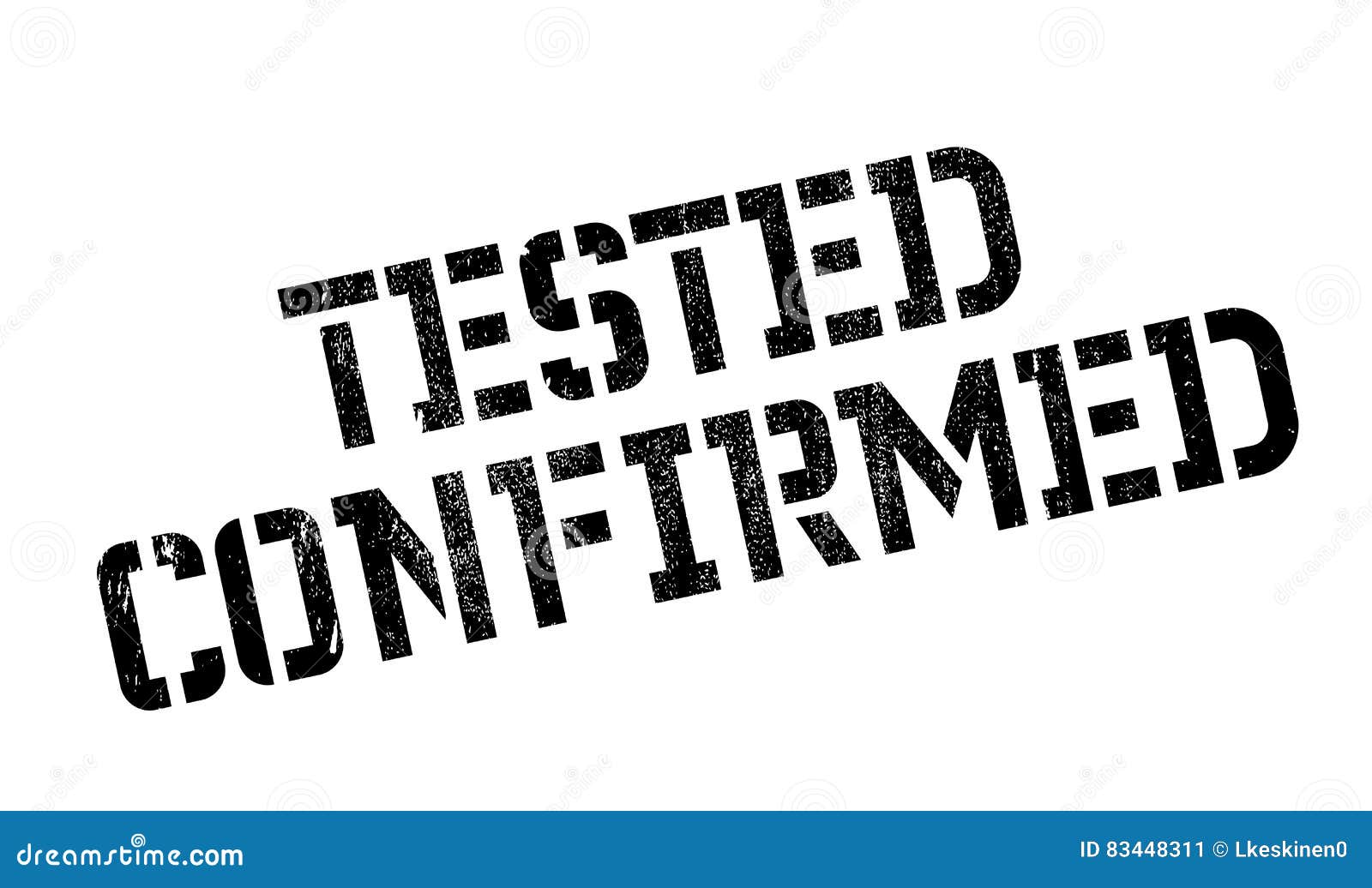 Tested Confirmed Rubber Stamp Stock Illustration Illustration Of